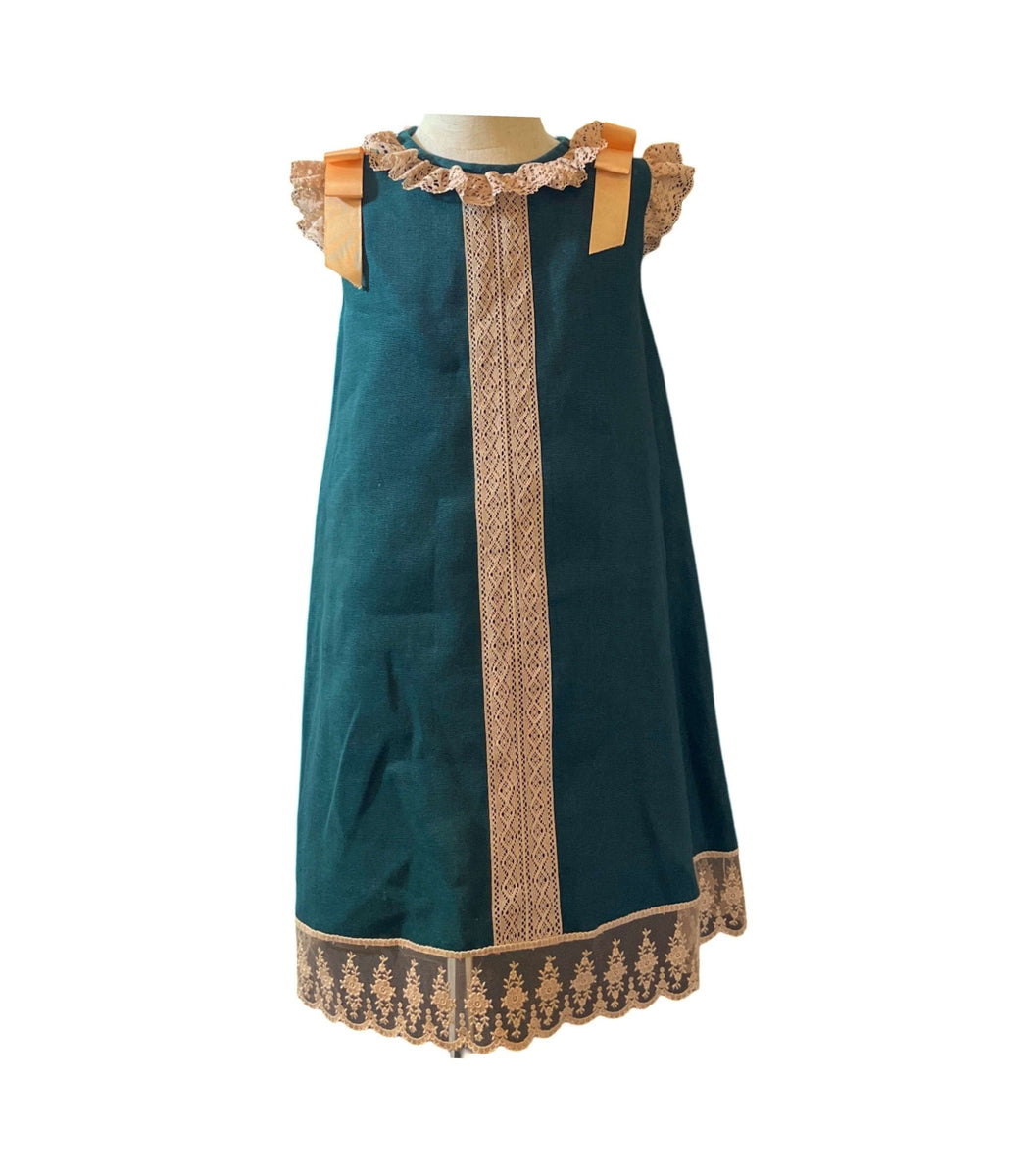 El Faldellin by Surelis Linen & Lace Dress - 4T - New – Miena