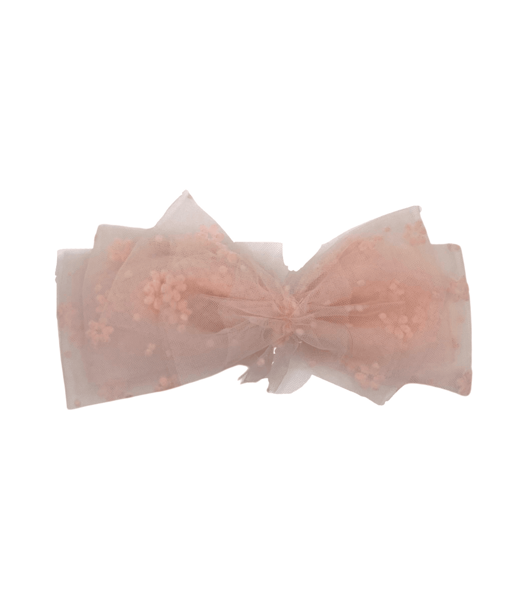 Edith Cardona Embroidered Tulle Bow: Pink - New – Miena